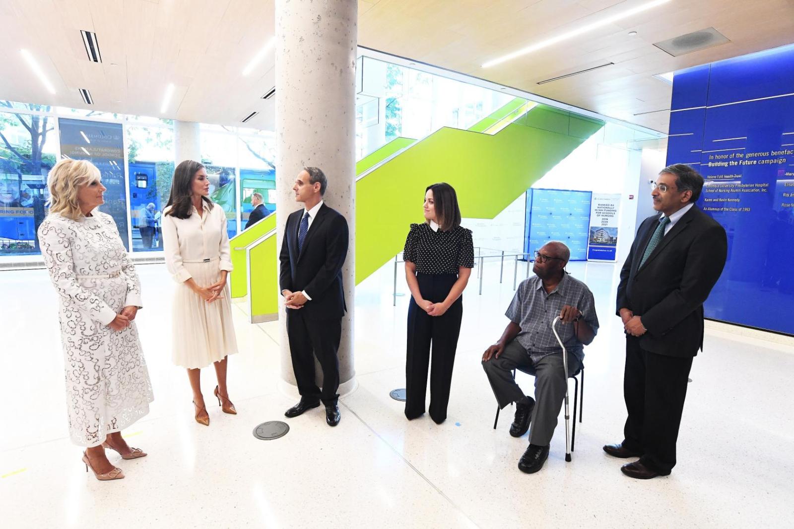 First Lady Jill Biden and Queen Letizia of Spain Visit Columbia Cancer ...